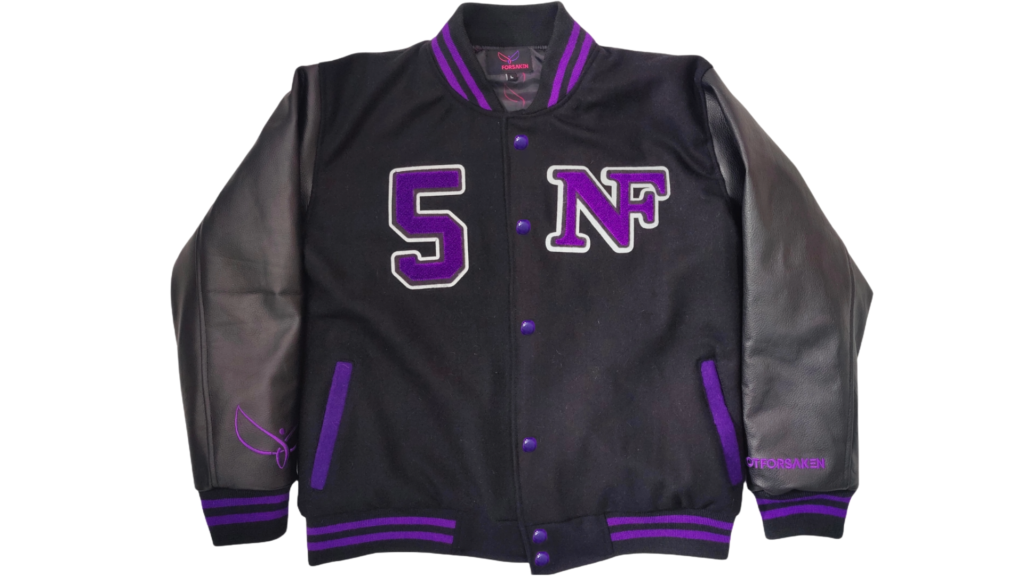 NOTFORSAKEN Varsity Jacket Mens - NOTFORSAKEN COLLECTION